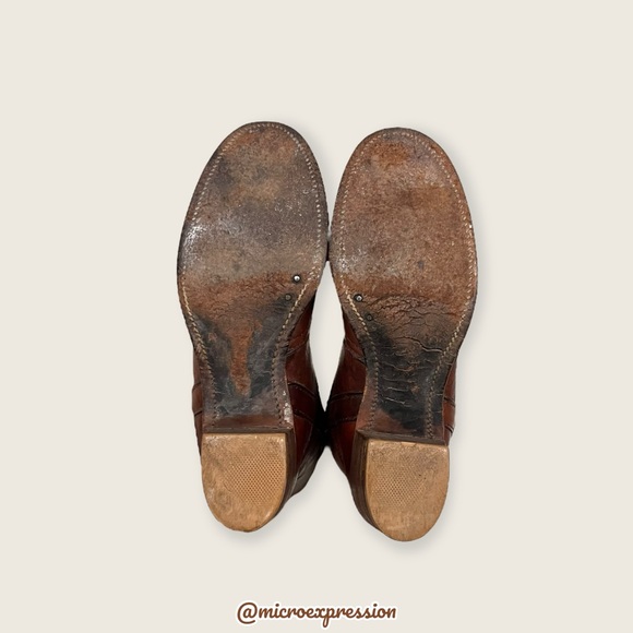 Frye | Shoes | Vintage 95s Black Label Frye Campus Cognac Brown Leather ...